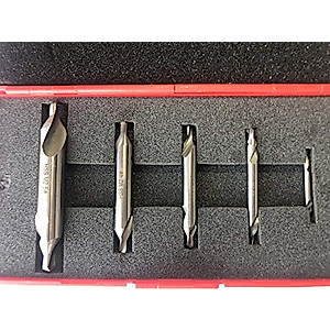5PC M2HSS Combined Center Drills Countersinks 60 Degree Angle Bit Set