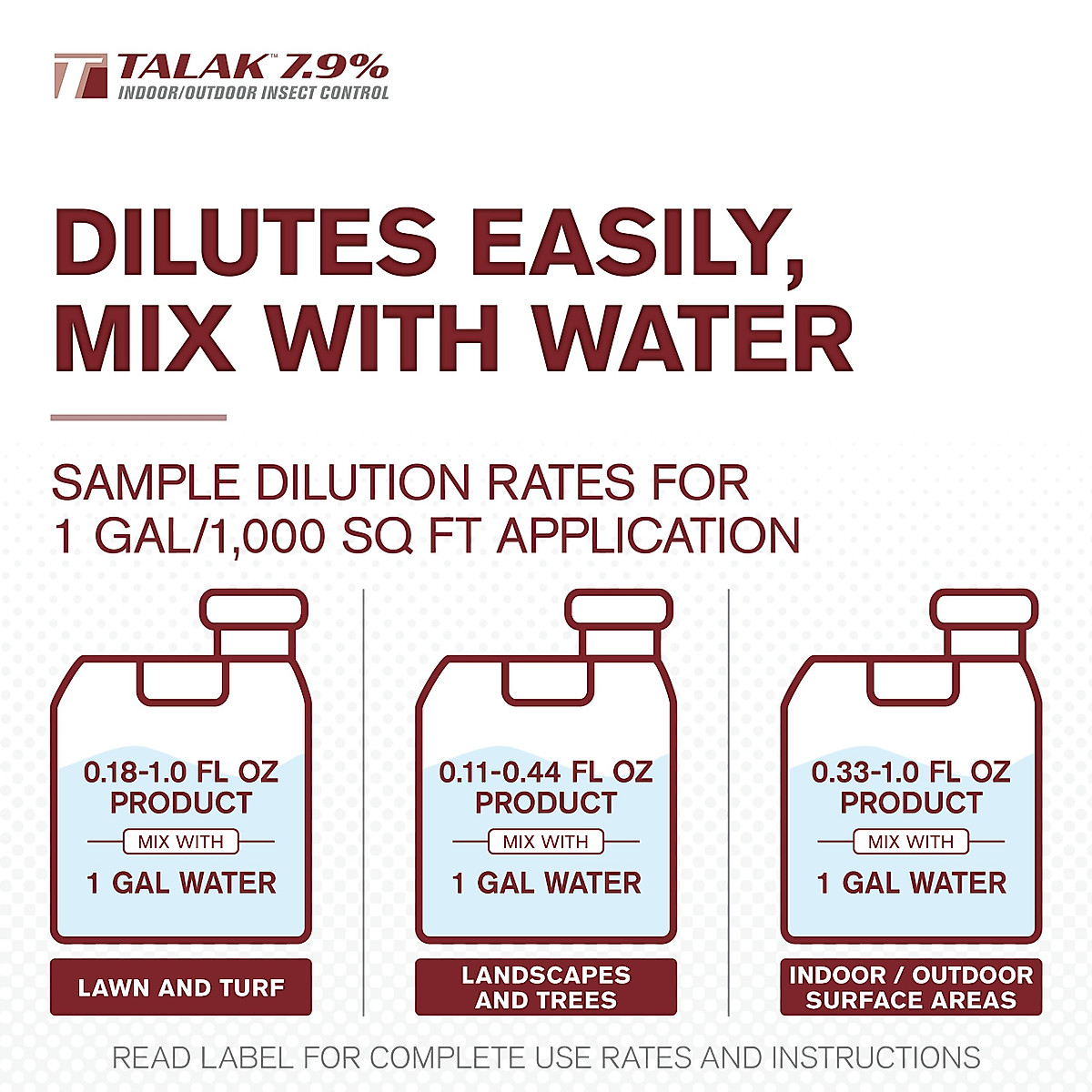 Talak 7.9% Indoor/Outdoor Insect Control - Bifenthrin Concentrate (32 Ounce) by Atticus