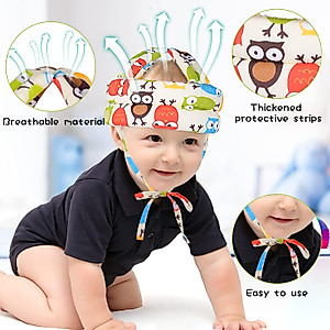 IUMÉ Toddler Baby Safety Helmet, Adjustable Baby Safety Helmet Head Protector Children Headgear Infant Protective Cap Printed Head Guard