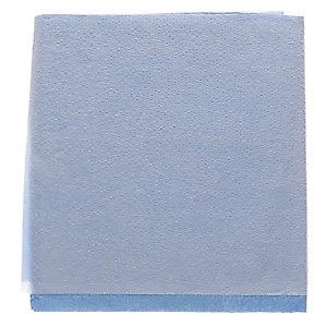Medline Disposable Tissue/Poly Flat Stretcher Sheets, 40" x 72", Blue (Pack of 50)