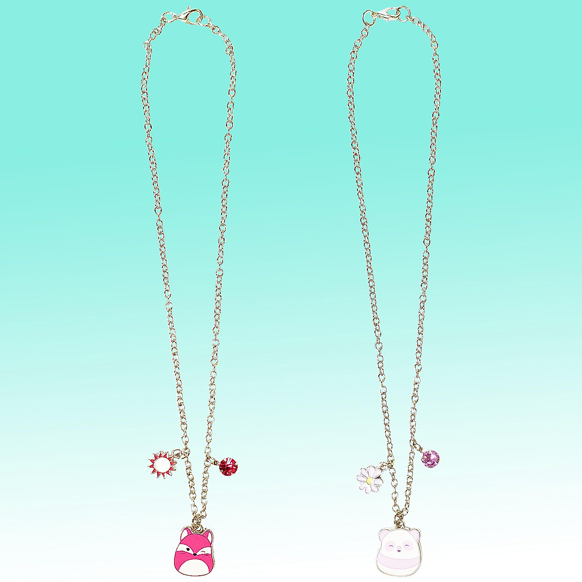 LUV HER Squishmallow Premium BFF Necklaces -Squishmallow Better Girls Jewelry - one Squishmallow for you one for your BFF - Ages 3+