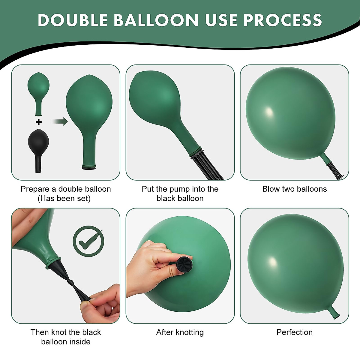 Sage Green Balloons Double Stuffed Balloons Garland Different Sizes 18 12 5 Inch Olive Green Balloons Jungle Green Balloon Arch Kit for Birthday Safari Baby Shower Gender Reveal Bridal Boho Party