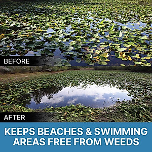 Jenlis Weed Razer Pro, Lake Weed Cutter, Large Pond Aquatic Plant Cutting Tool, Sharp Razor Blades Shear Cattail, Reed, Lilly & Chara Algae, Adjustable 30"-62” Inch Cut Width, 25' Foot Throw Rope