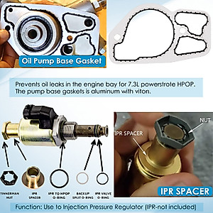 High Pressure Oil Pump HPOP Hoses Lines Kit & Crossover Line & Master Service Kit for Ford 7.3L Powerstroke Diesel engines F-series E-series Excursion 1999 2000 2001 2002 2003