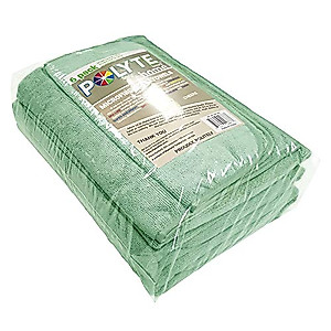 POLYTE Oversize, 60 x 30 in., Quick Dry Lint Free Microfiber Bath Towel Set, 6 Piece (Green)