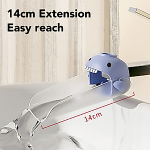XPECIAL Faucet Extender for Toddlers and Kids, fits Sink spout tub for Kitchen and Bathroom. Promotes Hand Washing, Hygiene Awareness Independence. Cartoon Design w/Universal fits(Blue, Pink, 2PCS)