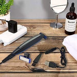 LinMei Solo Replacement Head Compatible for 1st Generation Microtouch Solo Mens Shaver with USB Charger for Electric Micro Trimmer