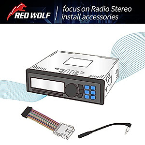 RED WOLF Car Radio Stereo ISO Standard Adapter Connector CD Player Wiring Harness for Honda Insight CRV 1998-2012, Suzuki 1998-2016 to Aftermarket Radio ISO