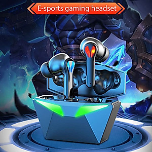 Low Latency Wireless Earphone TWS Gaming Headset with Bass Waterproof Sports Headphones Gamer Earbuds for iPhone, Samsung,LG and Other Mobile Phones, Tablets,TV's, Smart Bluetooth Devices