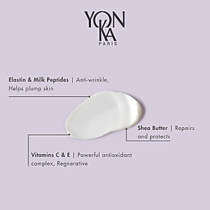 Yon-Ka Elastine Nuit Anti-Wrinkle Night Cream (50ml) Anti Aging Facial Moisturizer and Eye Cream, Soften Fine Lines and Wrinkles with Vitamin C and Elastin Peptides, Paraben-Free