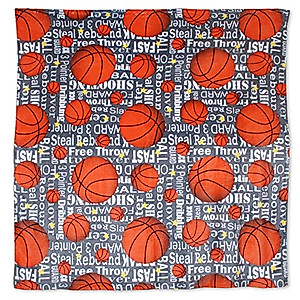 Passion for Basketball Collection (56”x60” Throw Blanket-Pewter)