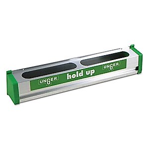 Unger HU45 Hold Up Aluminum Tool Rack, 18-Inch, Aluminum/Green