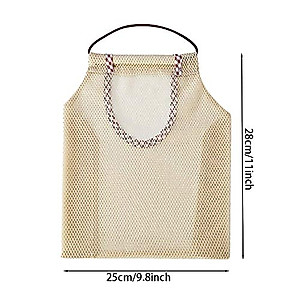 LERTREE 5PCS Breathable Hanging Mesh Bag, Kitchen Storage Holder Bags for Potatoes, Onions, Garlics, Vegetables, Fruit