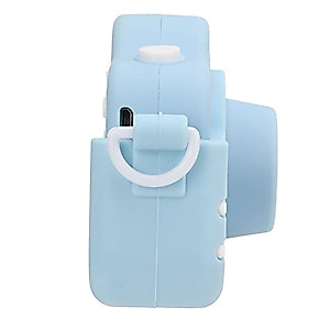 Kids Camera, Rounded Shape Anti Skid Food Grade ABS Children Digital Camera 16 Filters for Kids Game(Blue)