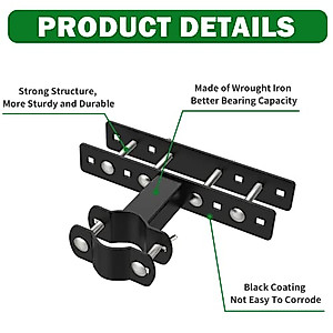 Patio Umbrella Holder - Heavy Duty Outdoor Umbrella Mount Attaches to Railing Maximizing Patio Space, Bench Buddy Umbrella Holder Fixed Clip Umbrella Clamp，2 Pack