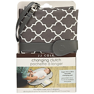 JJ Cole Diaper Changing Clutch, Stone Arbor