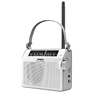 Sangean PR-D6WH AM/FM Compact Analog Portable Radio (Certified Refurbished)