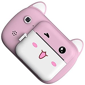 Mobestech Toy Camera 1pc Printable White Mini Lens Photo Children's Million Video Toypink Dual Camera Camra