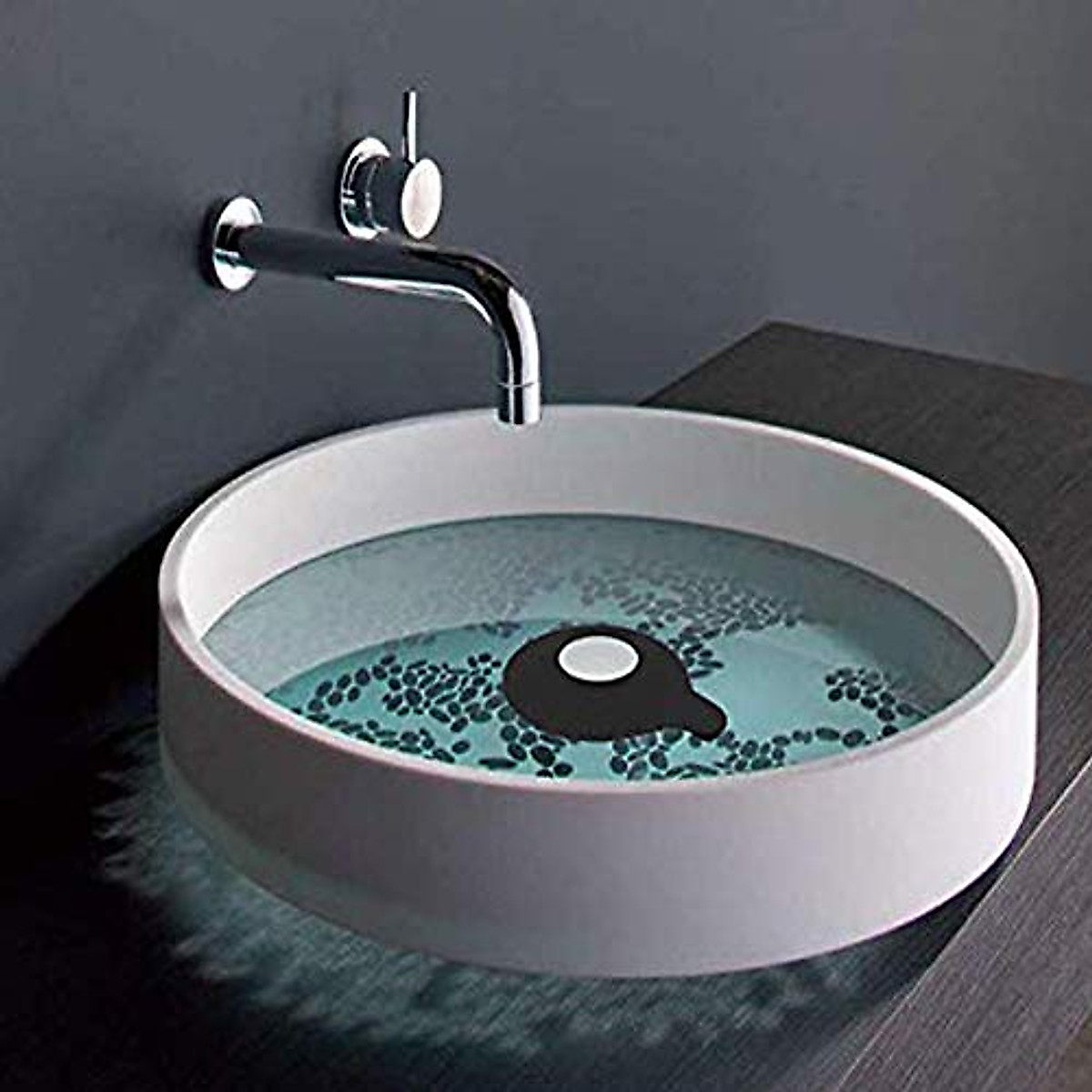 Bathtub Drain Stopper Silicone Recyclable Rubber Drain Plug Bath Tub Drain Cover Bathtub Plug Universal Use for Sinks, Bathroom, Kitchen, Laundry, Floor Drains, Black …