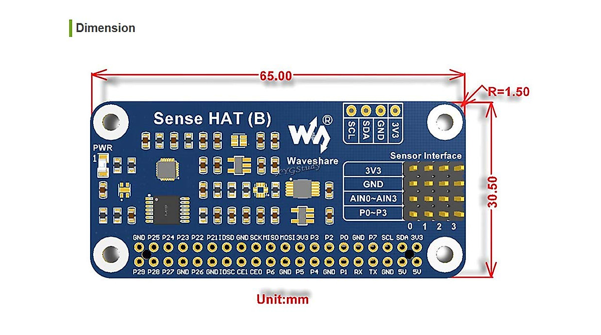 XYGStudy Sense HAT: Powerful Sensors for Raspberry Pi