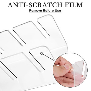 2 Pack Hat Stand for Baseball Caps, 2024 New No Install Acrylic Hat Organizer for 14 Baseball Caps, Golf Cap, Trucker Hat for Closet, Dresser, Bedroom (Clear)