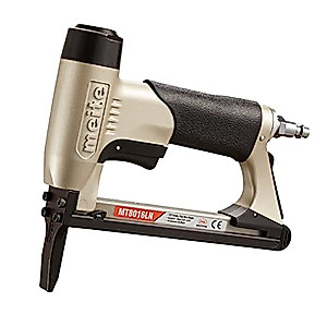 meite MT8016LN Pneumatic Upholstery Stapler 21 Gauge 80 Series 1/2-Inch Crown 1/4" to 5/8" Length Air Fine Wire Stapler Gun with Long Nose