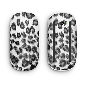Design Skinz Real Snow Leopard Hide Vinyl Decal Compatible with The Apple Magic Mouse 2 (Wireless, Rechargable) with Multi-Touch Surface