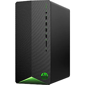 [Geforce RTX 3060] 2022 HP Pavilion Gaming Desktop PC, 32GB RAM, 1TB SSD+2TB HDD, Intel i5-10400F, Wired Mouse & Keyboard, Bluetooth, Wi-Fi, USB Type-C, Display Port, HDMI, Windows 11, Mouse Pad