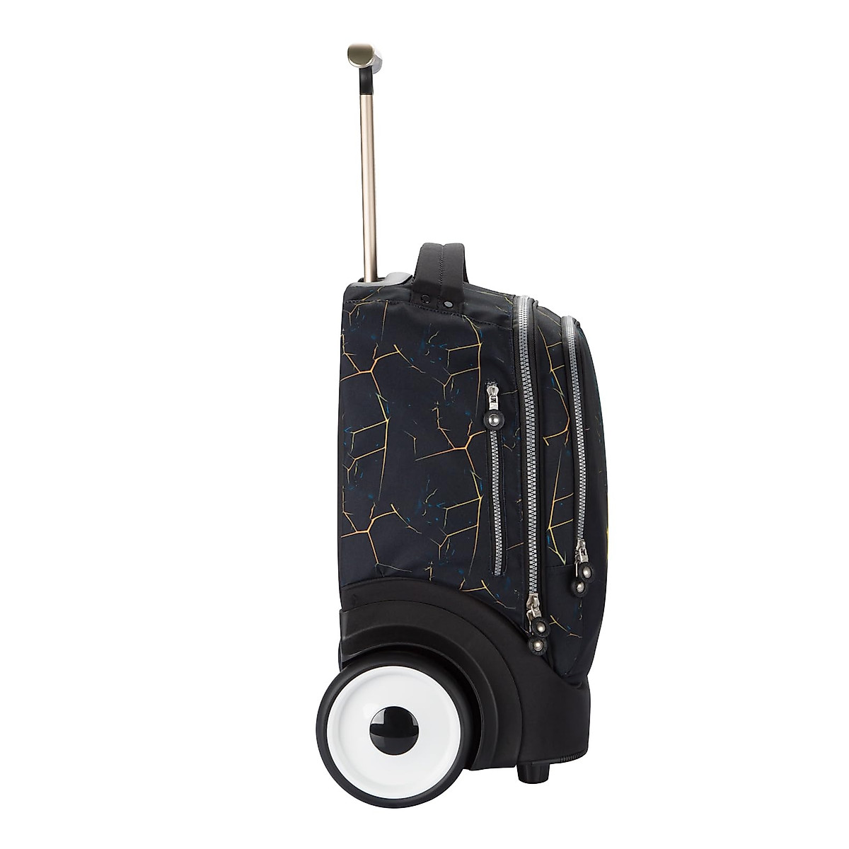 UNIKER Rolling Laptop Bag for 14 Inch Laptop,19 Inch Roller Bookbag for Teens,Roller Travel Bag,Suitcase on Wheels,Wheeled Bookbag,Trolley School Bag,Schoolbag with Wheels Black Cat Butterfly…