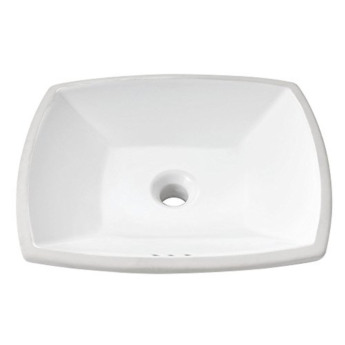 American Standard 545000.020 Edgemere Ceramic Undermount Rectangular Bathroom sink, 18.5" Lx 16.12" W x 5.25" H, White