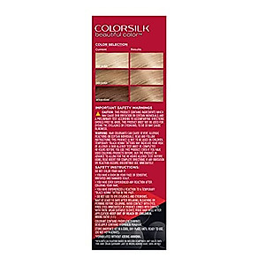 Permanent Hair Color by Revlon, Permanent Blonde Hair Dye, Colorsilk with 100% Gray Coverage, Ammonia-Free, Keratin and Amino Acids, Blonde Shades, 73 Champagne Blonde (Pack of 3)