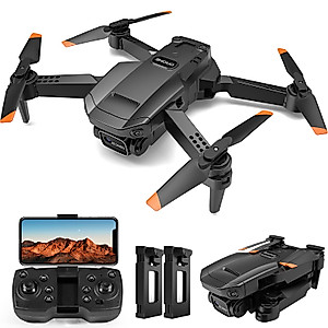 GOFOIT Mini Drone with Camera, 1080P HD Foldable FPV RC Quadcopter with Upgrade Gesture Control, 90° Adjustable Lens, Headless Mode, 2 Batteries, Carrying Case, Altitude Hold, 3D Flip for Adults Kids