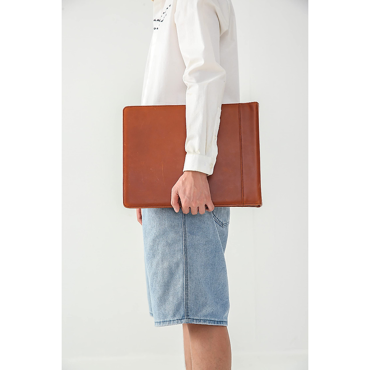 7 Ring Check Binder for Business Checks, Checkbook Binder with Zipper for 3-up Business Checks,Personalized Check Book Portfolio for 9 x 13 inch Sheets 600 Check, Check Holders for Men/Women