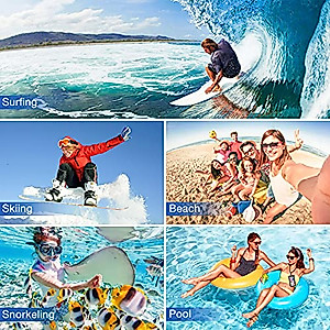 ProCase Floating Waterproof Phone Pouch Waterproof Phone Case, Float Water Proof Cell Phone Pouch Underwater Dry Bag for iPhone 14 13 12 11 Pro Max XS XR X, Galaxy S21 Pixel Up to 7.0" -2 Pack, Black