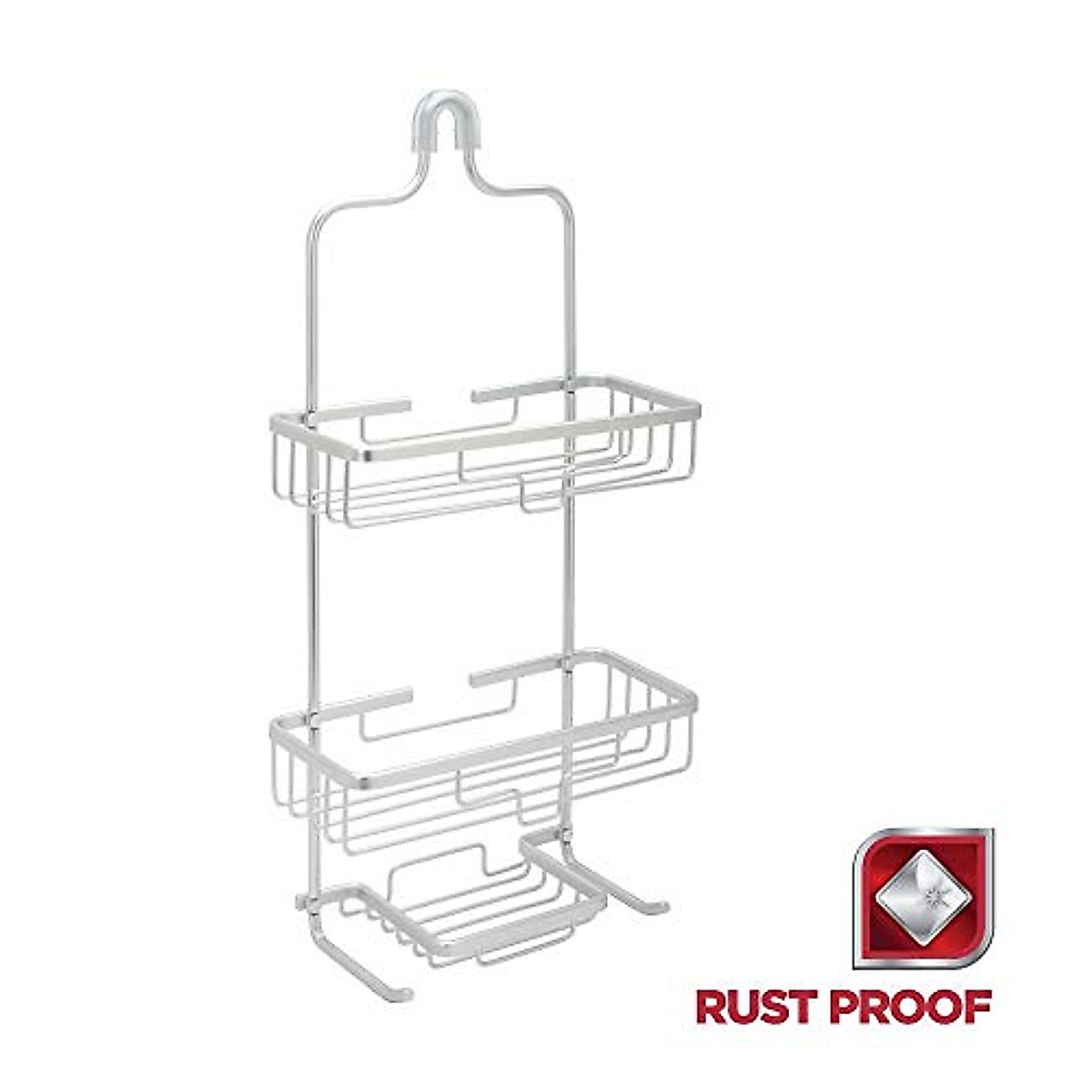 Glacier Bay Rustproof Over-the-Shower Caddy in Satin Chrome