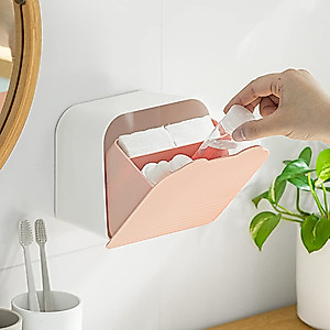 Poeland Wall Mounted Storage Box Small Item Organizer Sanitary Napkins Holder