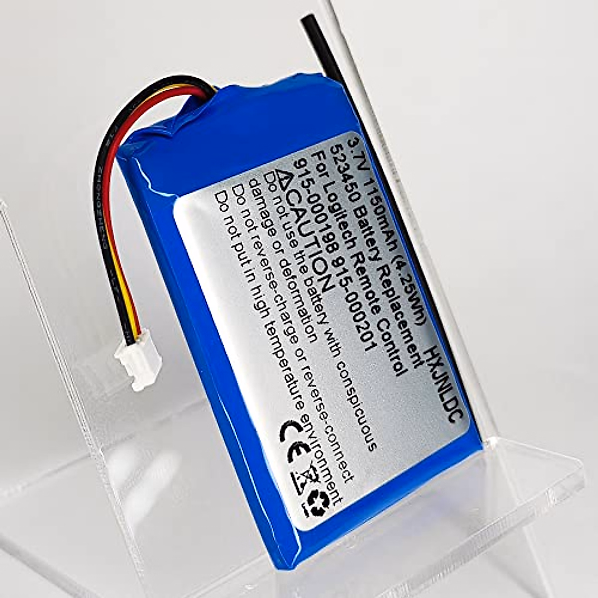DC 3.7v 503450(523450) 1150mAh Lithium Polymer Replacement Battery for Logitech Harmony Touch,Harmony Ultimate Remote Controls 533-000083 533-000084 915-000198 915-000201