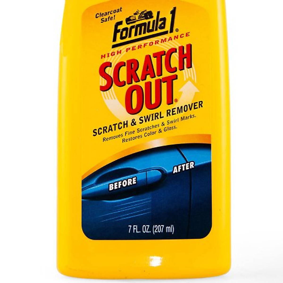 Formula 1 Scratch Out Car Wax Polish Liquid (7 oz) - Car Scratch Remover for All Auto Paint Finishes - Polishing Compound for Moderate Scratches, Bird Droppings, Tree Sap & Swirl Remover