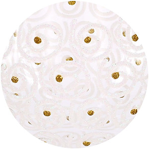 Pavilion Gift Company 24 Oz Hand Painted Large Glass Wine A Little Laugh A Lot-White Sparkle Swirl, Gold