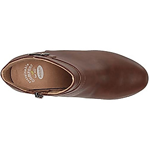 Dr. Scholl's Shoes Women's One Up Booties Ankle Boot, Copper Brown Synthetic, 8.5