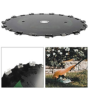 Patioer 2 Pack 9 Inch 20T Chainsaw Tooth Brush Blades for Cutter, Trimmer, Weed Eater, Lawnmower (2 Pack Different Adapter Kit Included)