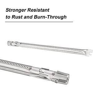 Derurizy 62752 7620 7622 Grill Replacement Parts for Weber Genesis 300 Series, E310 E320 E330 S310 S320 S330 EP310 EP320 EP330, 17.5" Flavorizer Bars, 19.5" Burner, 13 1/4" Heat Deflectors