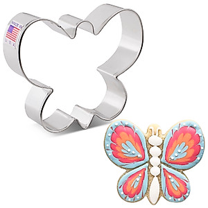 Butterfly Cookie Cutter, 3.75" Made in USA by Ann Clark