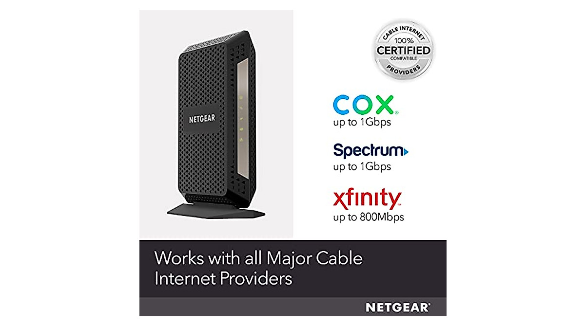 NETGEAR DOCSIS 3.1 Modem - 1 Gbps Ready