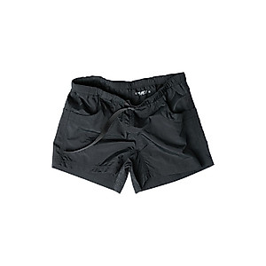 KAVU Elle Quick Dry Shorts with Mesh Pockets, Elastic Waistband, Belt - Black - M