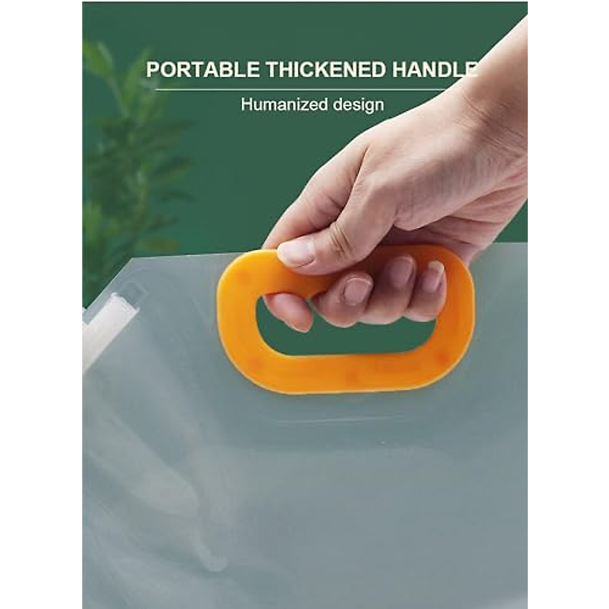 AUGEN Reusable Food Container Storage Bags, Airtight Moisture-Smell Proof Sealed Bags, Portable Transparent Dry Storage Bag With Lids For Grain Flour Juice (Pack of 4-2.5L)