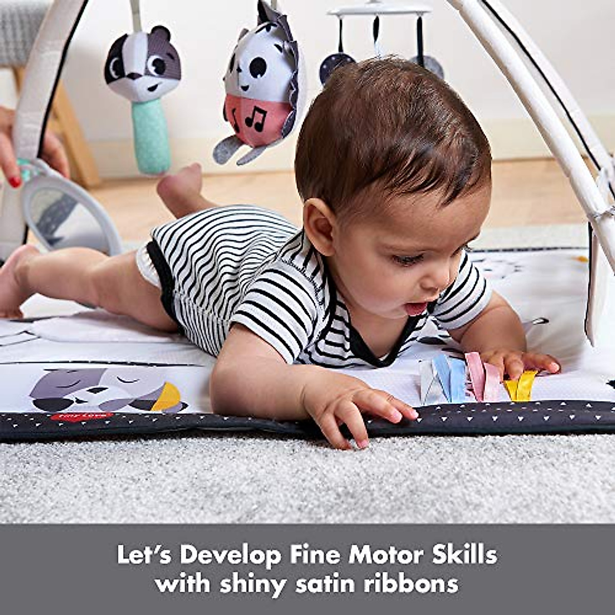 Tiny Love Black & White Gymini Infant Activity Play Mat With-Book, Magical Tales, Deluxe, 1