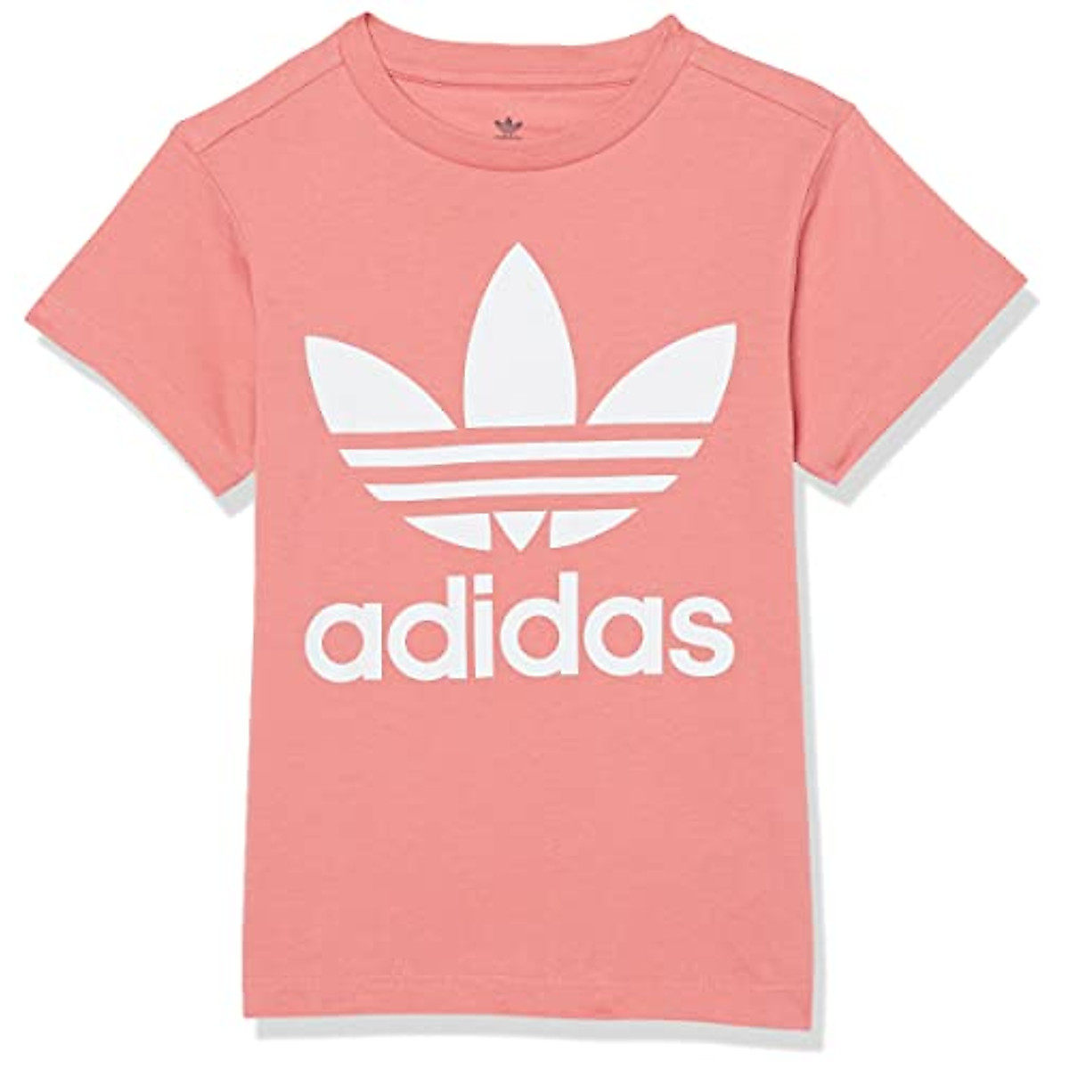 adidas Originals,unisex-youth,Trefoil Tee,Hazy Rose/White,Medium