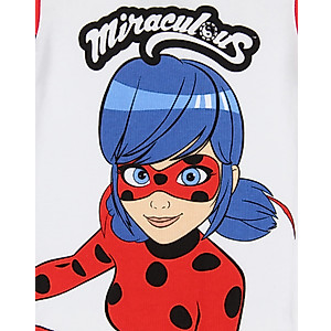 INTIMO Miraculous: Tales of Ladybug & Cat Noir Girls' Tight Fit Character Cartoon Sleep Pajama Set (8)
