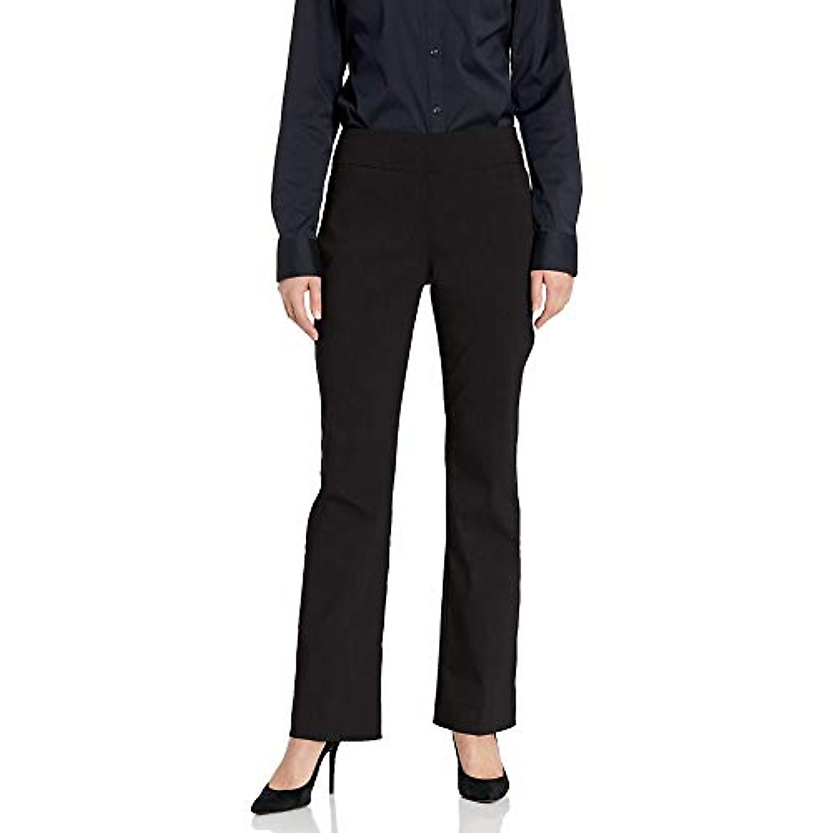 Briggs New York Women's Super Stretch Millennium Barely Boot Pull On Pant Pants, Black, 12